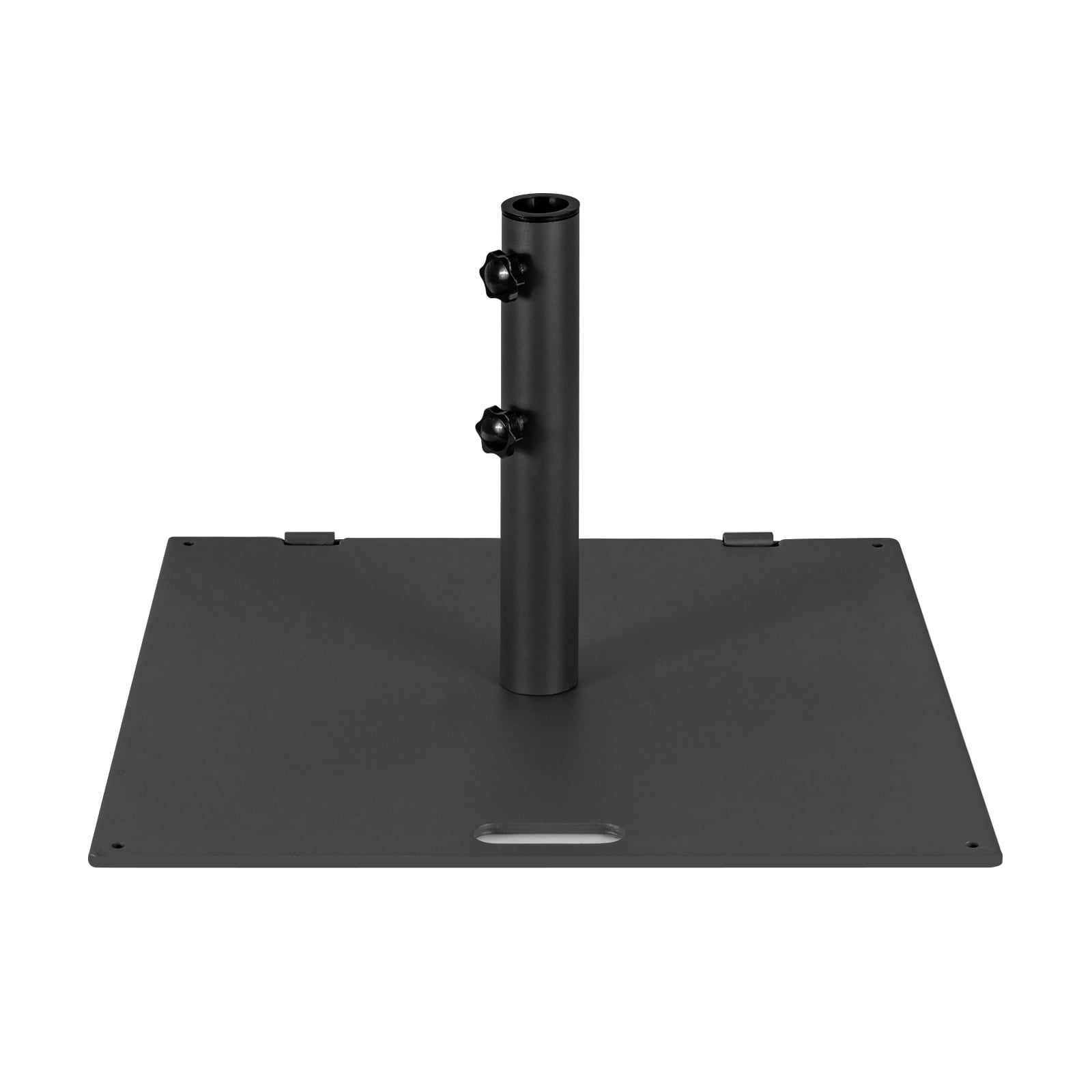 Gymax 50 LBS Patio Umbrella Base Stand 24'' Outdoor Square Market ...