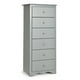 Gymax 6 Drawer Chest Dresser Clothes Storage Bedroom Tall Furniture Cabinet Grey - Walmart.com