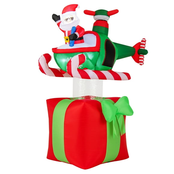 Santa Helicopter Inflatable