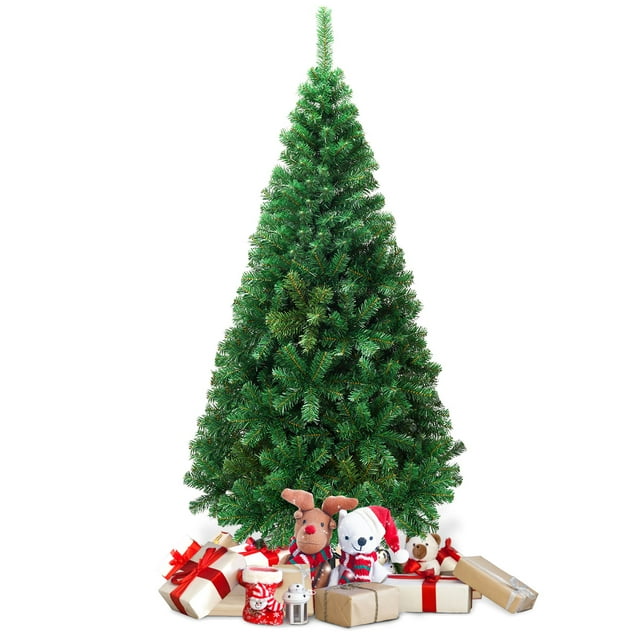 Gymax 6' Green Holiday Season Artificial PVC Christmas Tree Indoor ...