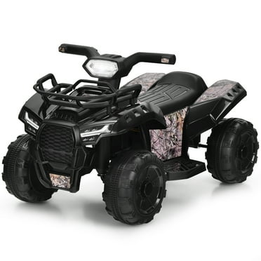 TOBBI 6V Electric Kids Ride on ATV Quad Car 4 Wheeler Ride on Toy W/ LED Headlight, Horn, Speed ...