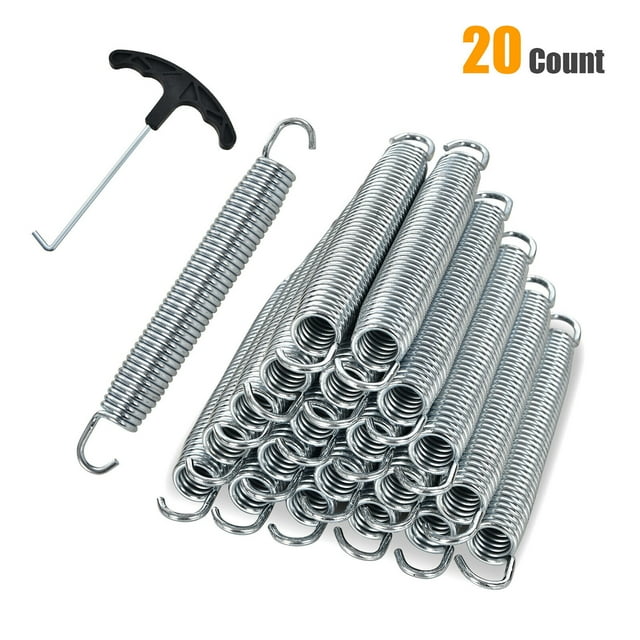 Gymax Heavy-Duty 7'' Trampoline Springs: Rustproof, Galvanized Steel ...