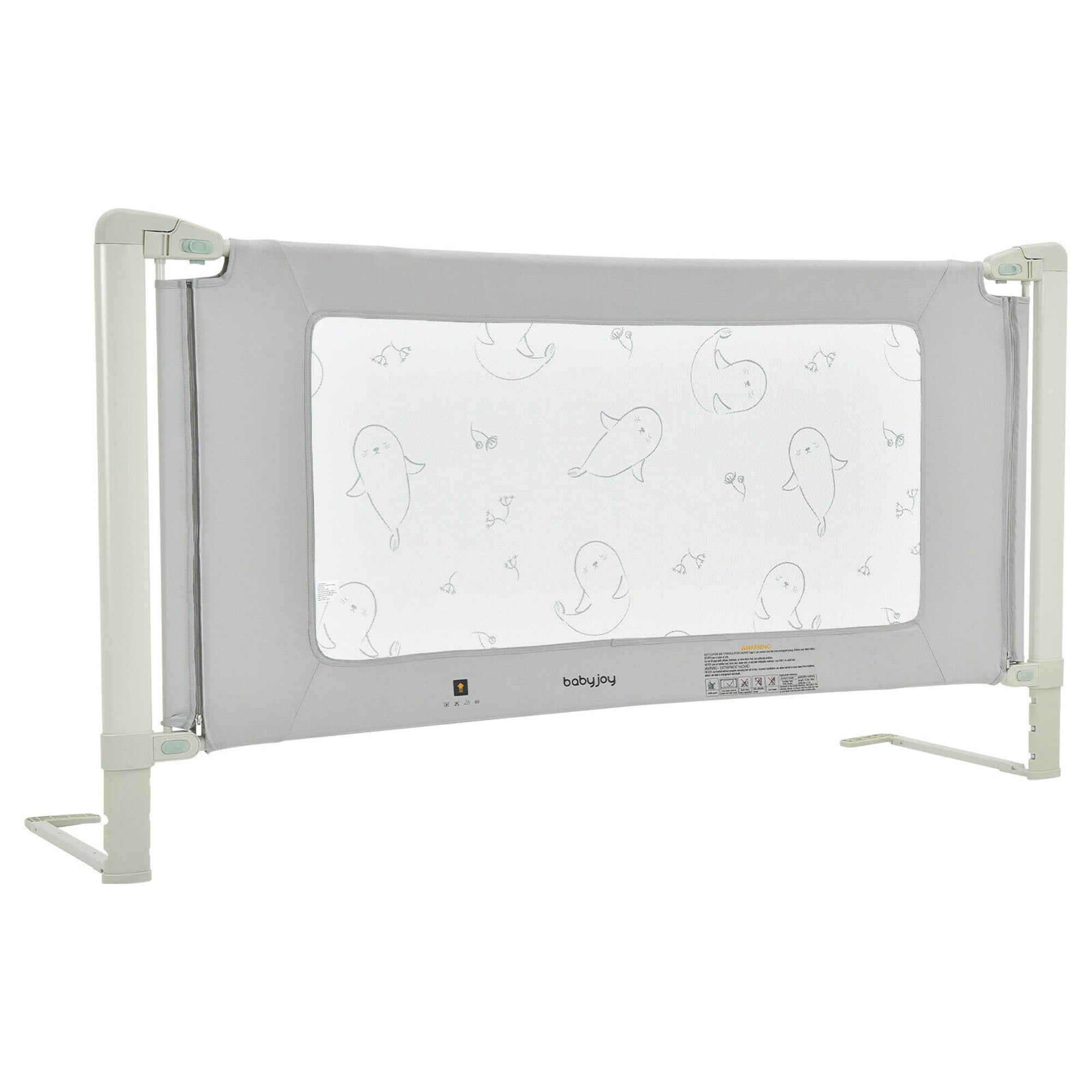 Gymax 70'' Bed Rail Guard for Toddlers Kid w/ Adjustable Height ...