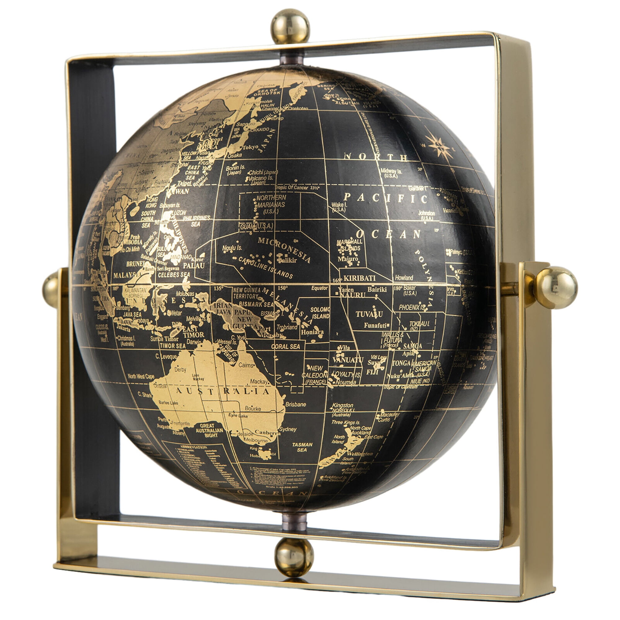 Gymax 8 Inch Geographic 720° Swivel World Globe w/ Clear Printing ...
