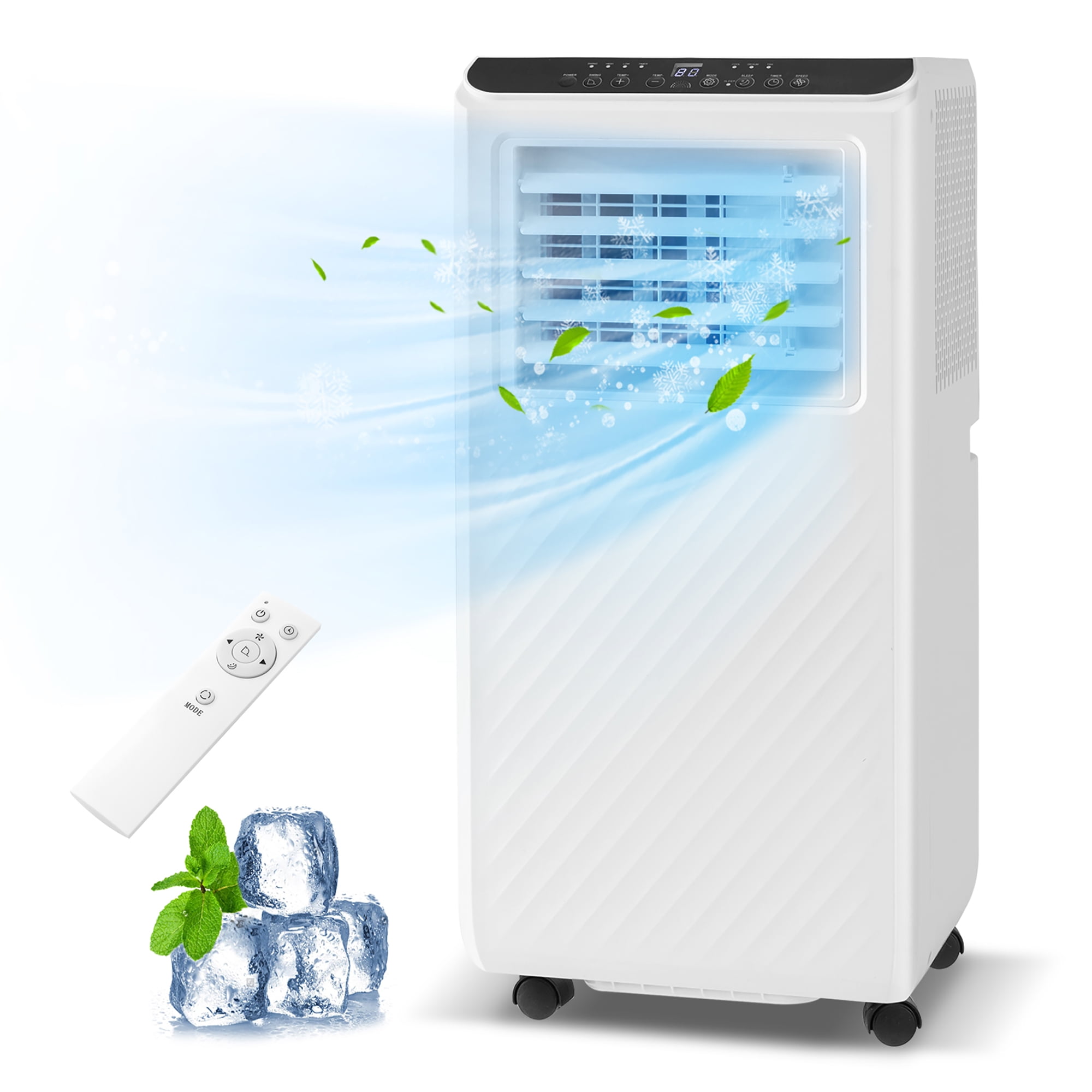 Gymax 8000 BTU Portable AC - 3 in 1 Floor Unit with Fan & Dehumidifier ...