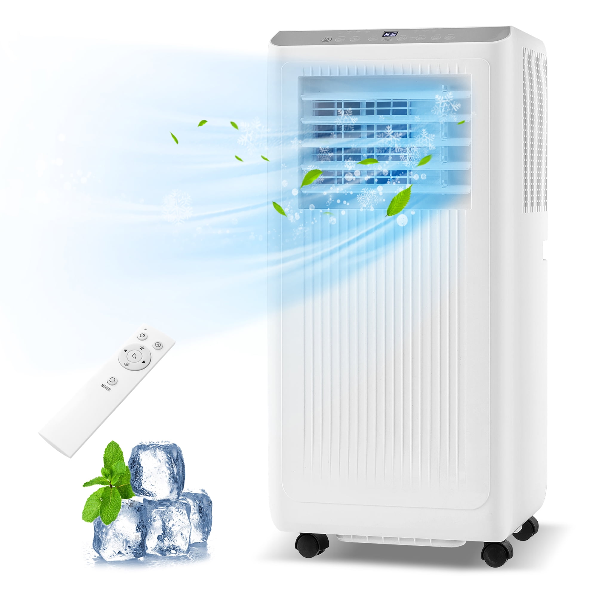 Gymax 8000 BTU Portable Air Conditioner 3 in 1 AC Unit Fan ...