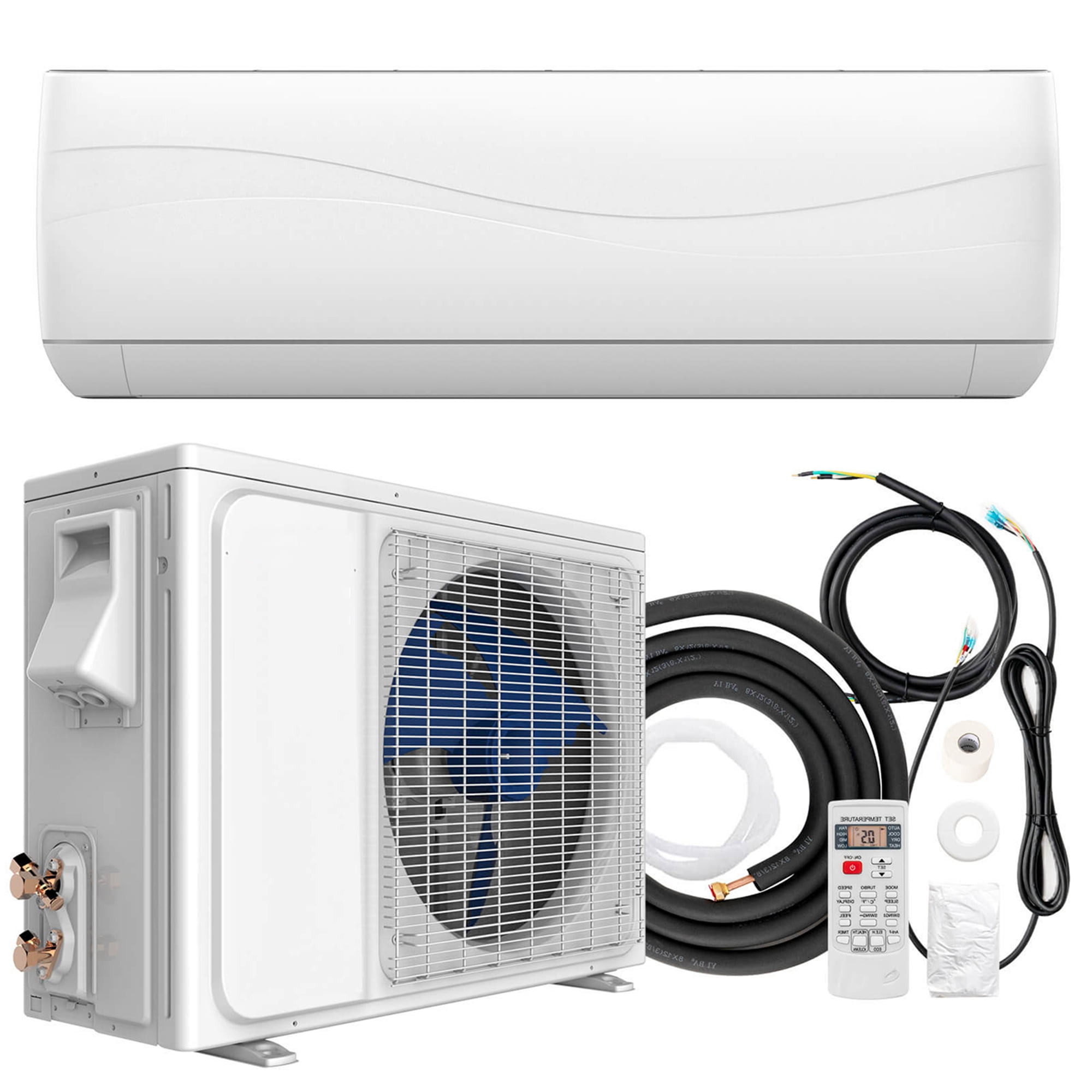 Gymax 9000 Mini BTU Split Air Conditioner & Heater Wall Mount AC Unit w ...