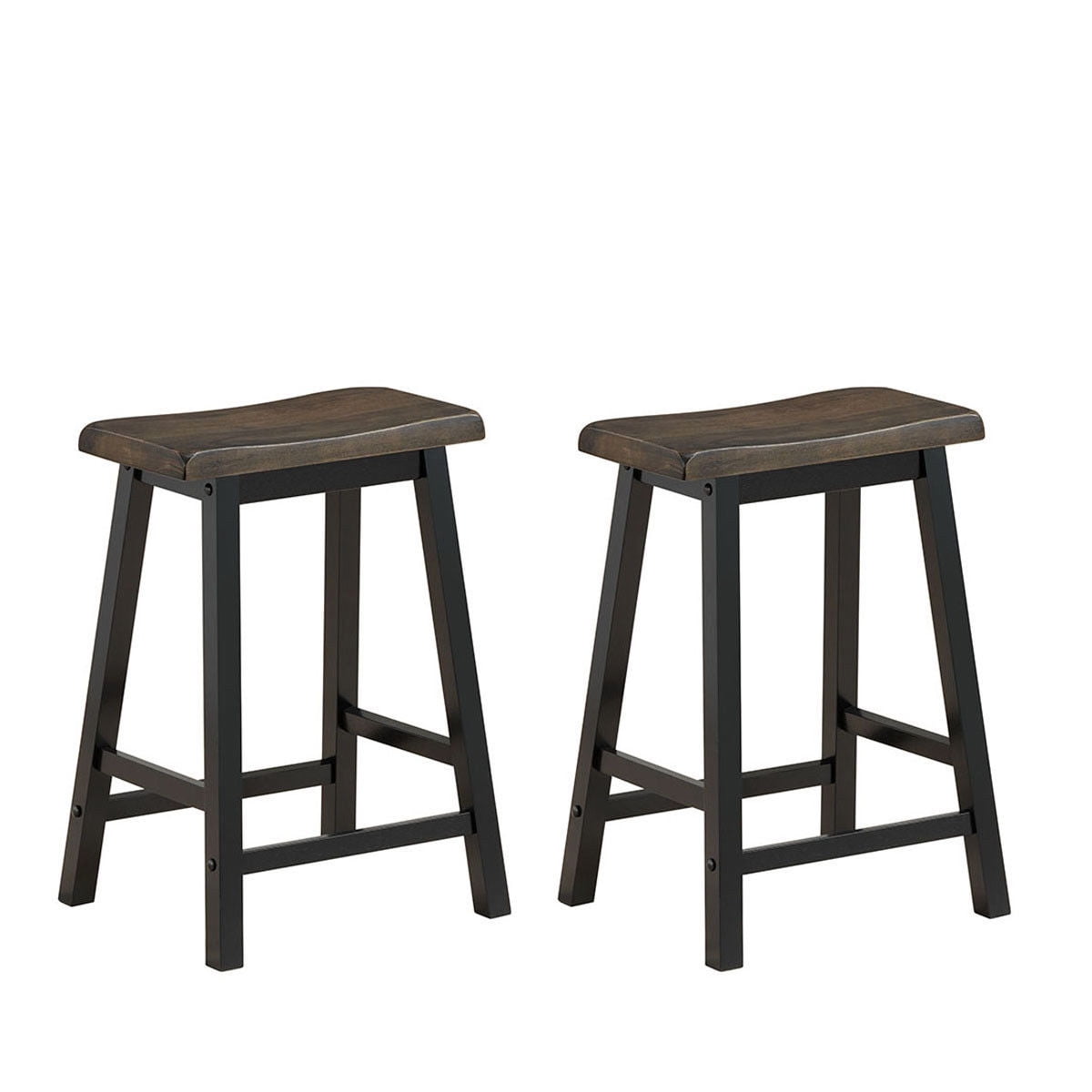 Gymax Bar Stool, Gray, Set of 2 - Walmart.com