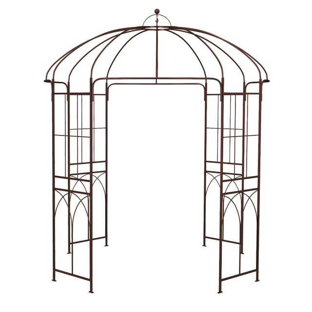 Gymax Birdcage Shape Garden Arbor Pergola Climbing Plants Stand Rack ...
