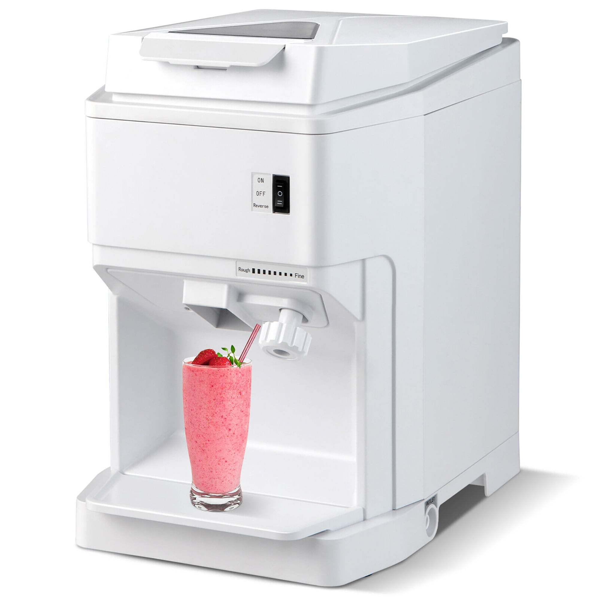 Gymax Commercial Electric Ice Crusher, Countertop Shaver, 460W Snow ...