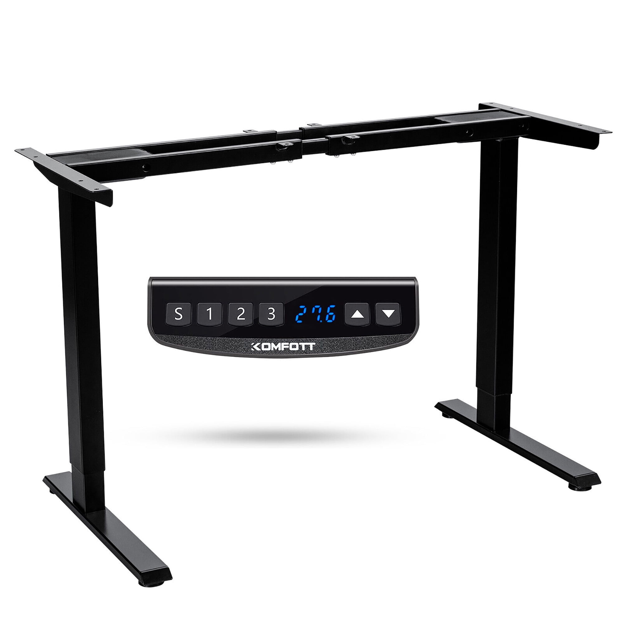 Gymax Electric Sit Stand Desk Frame Dual Motor Standing Desk Base w ...