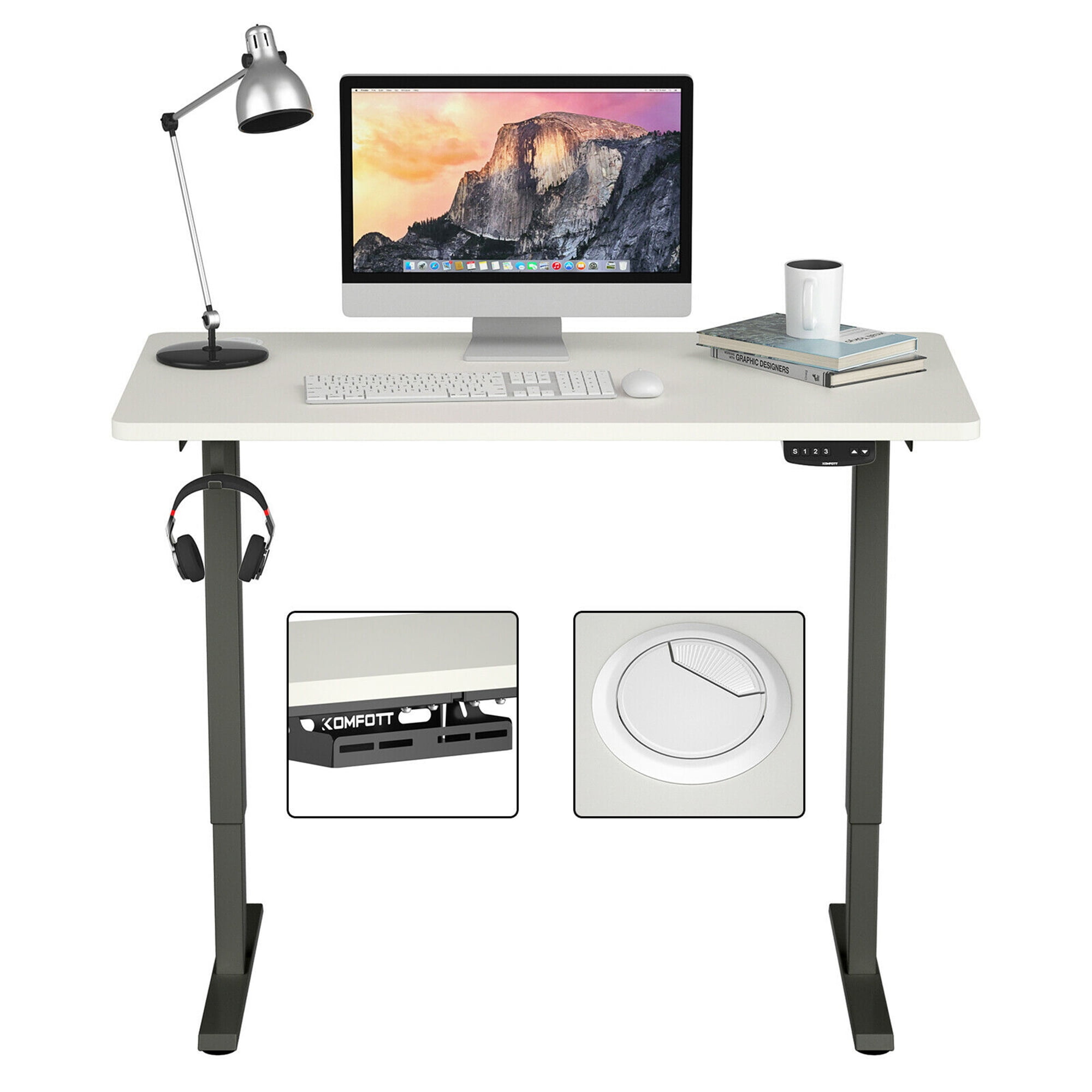 Gymax Electric Standing Desk - Height Adjustable Dual Motor - Walmart.com