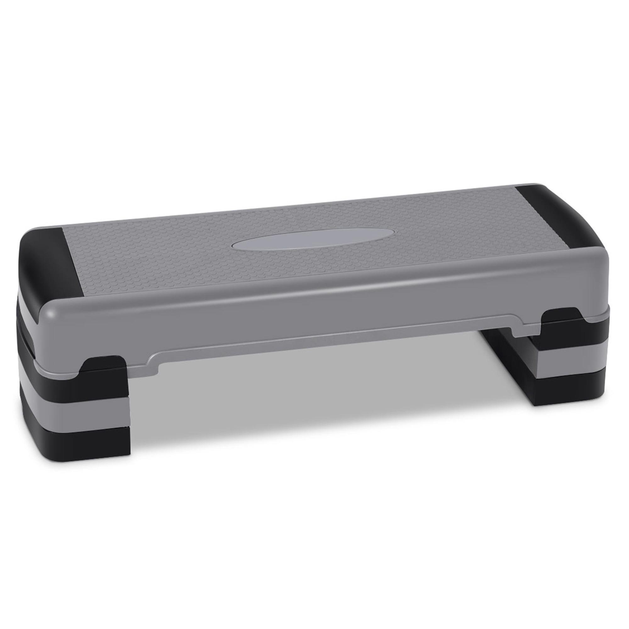 Gymax Exercise Aerobic Step Adjustable Height Step Platform w/ 4 ...