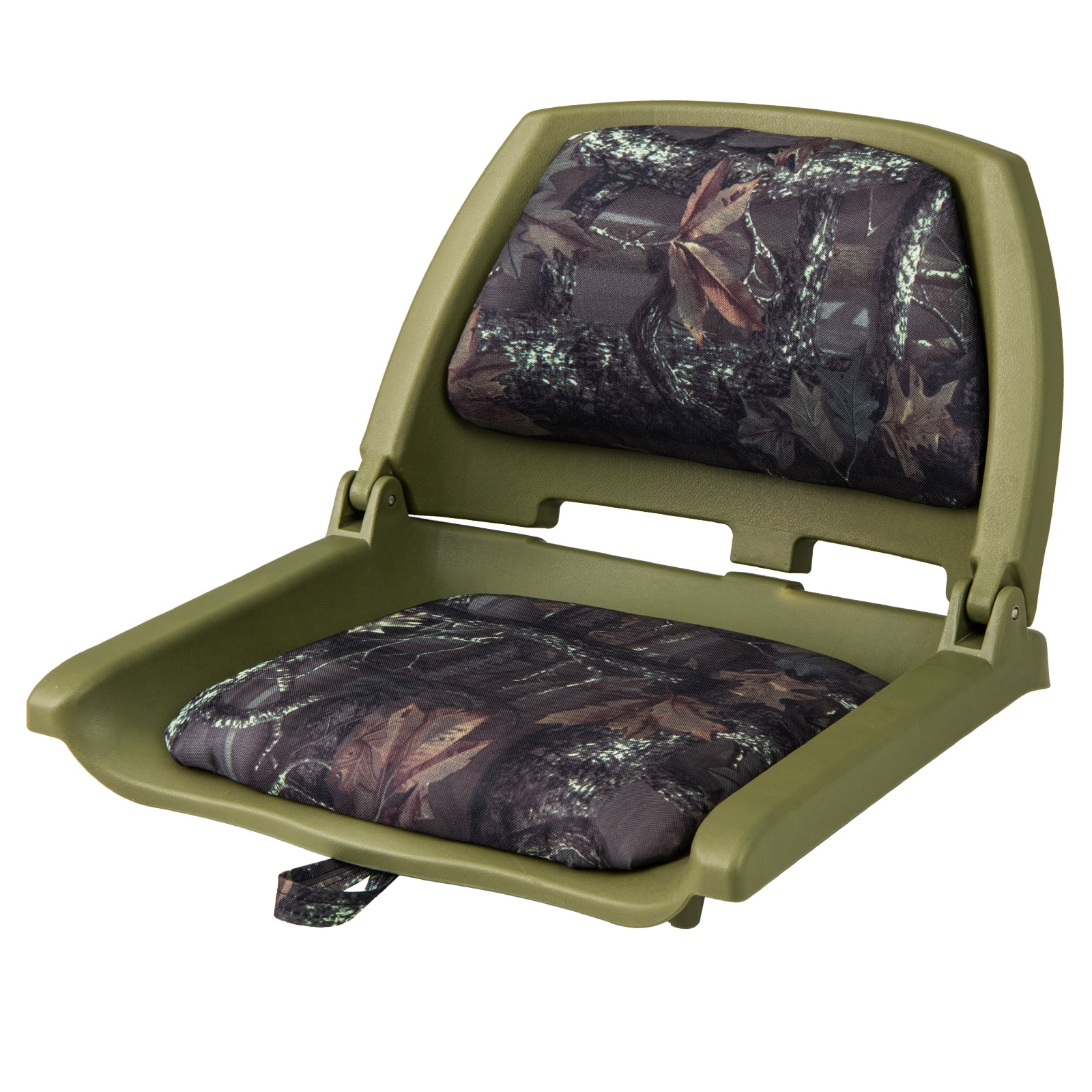 Gymax Folding Fishing Boat Seat w/High-density Sponge Cushion PVC ...