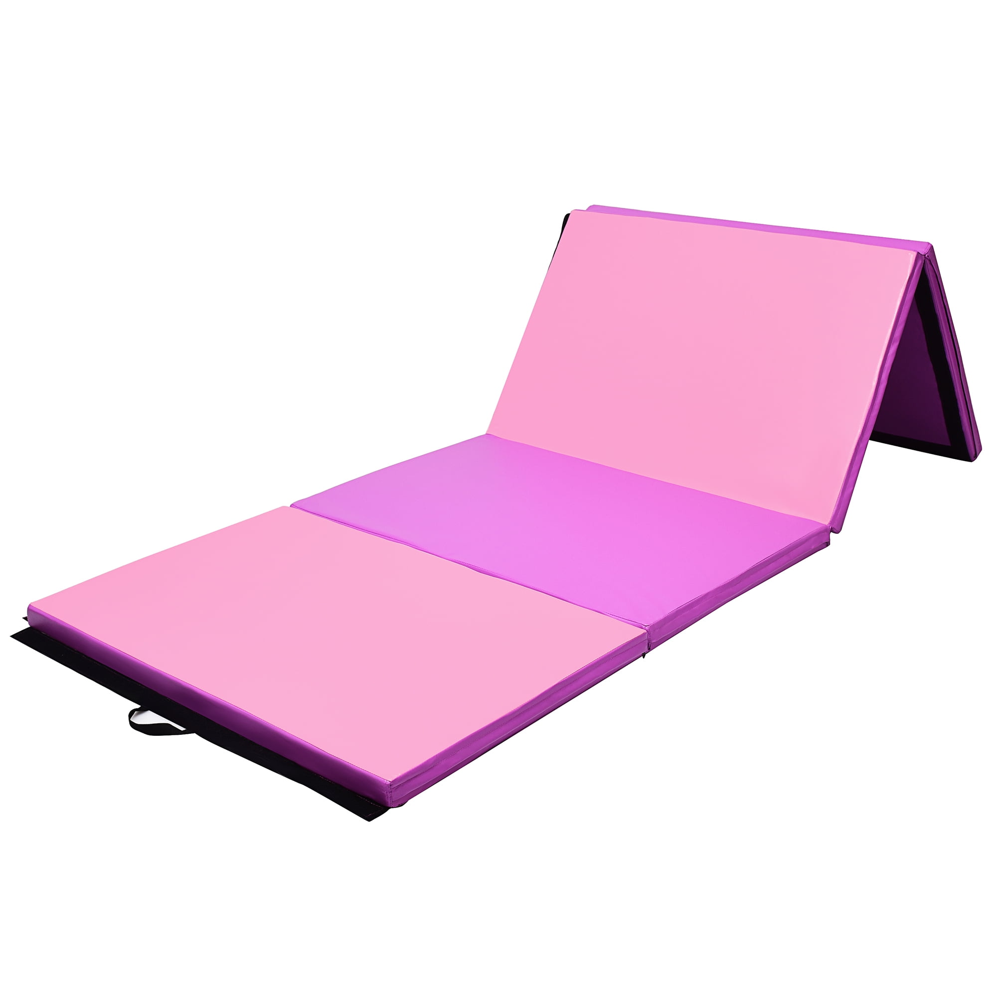 Gymax Folding Panel Gym Fitness Exercise Gymnastics Mat 4' x 10' x 2 ...