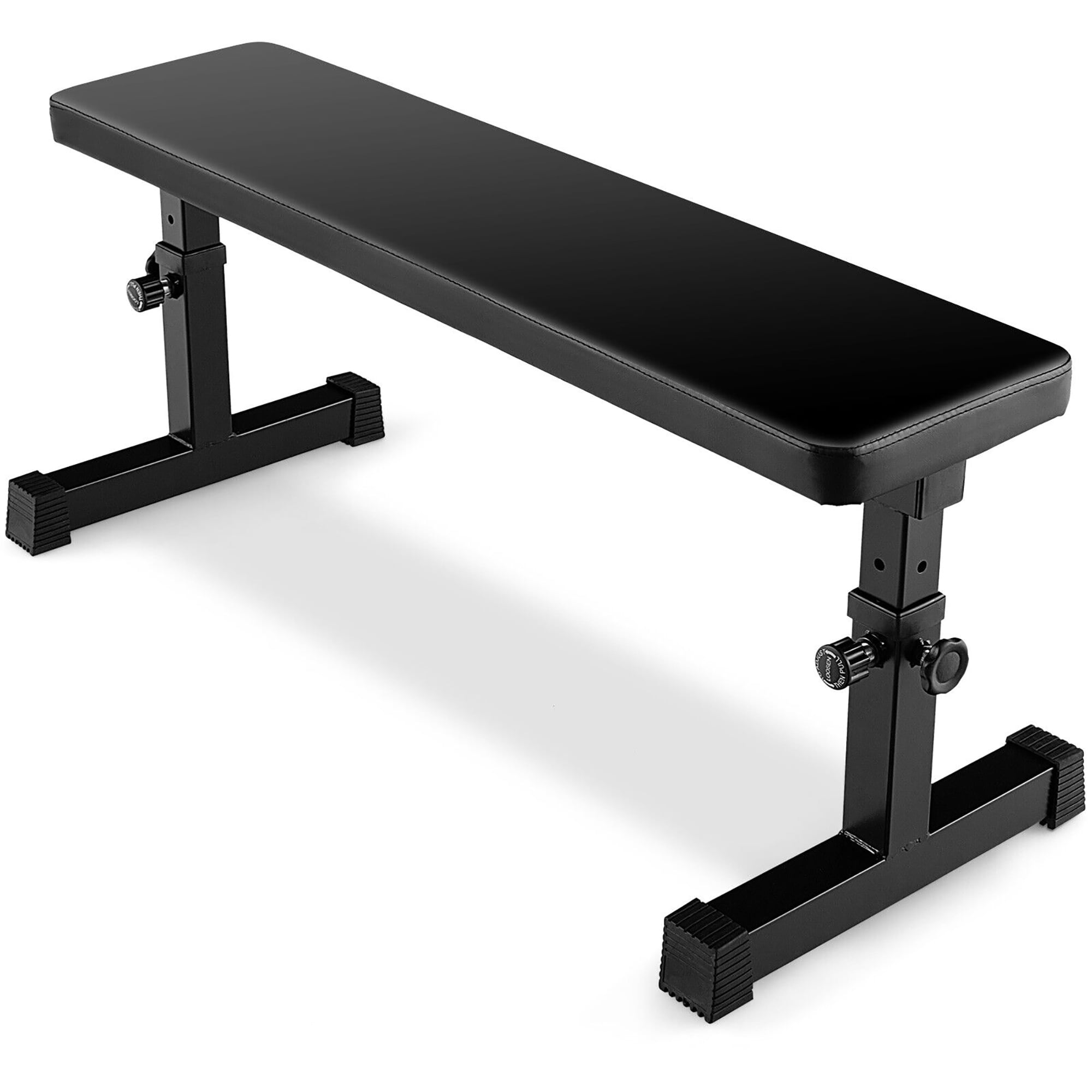 Gymax Full Body Workout Flat Weight Bench Weight Training w/ 5-Level ...
