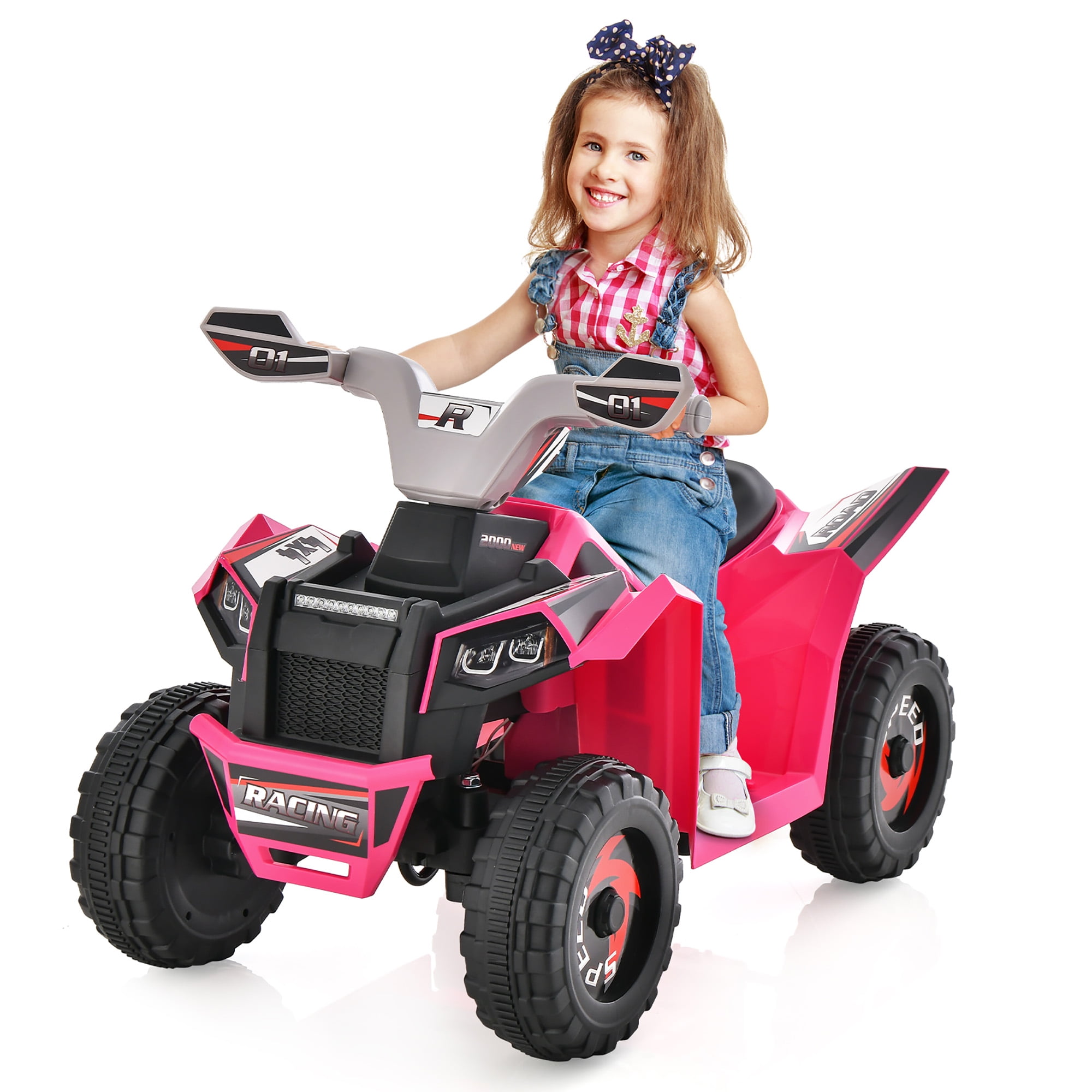 Gymax Kids Electric Ride On ATV Toy 6V Battery Powered Electric Vehicle ...