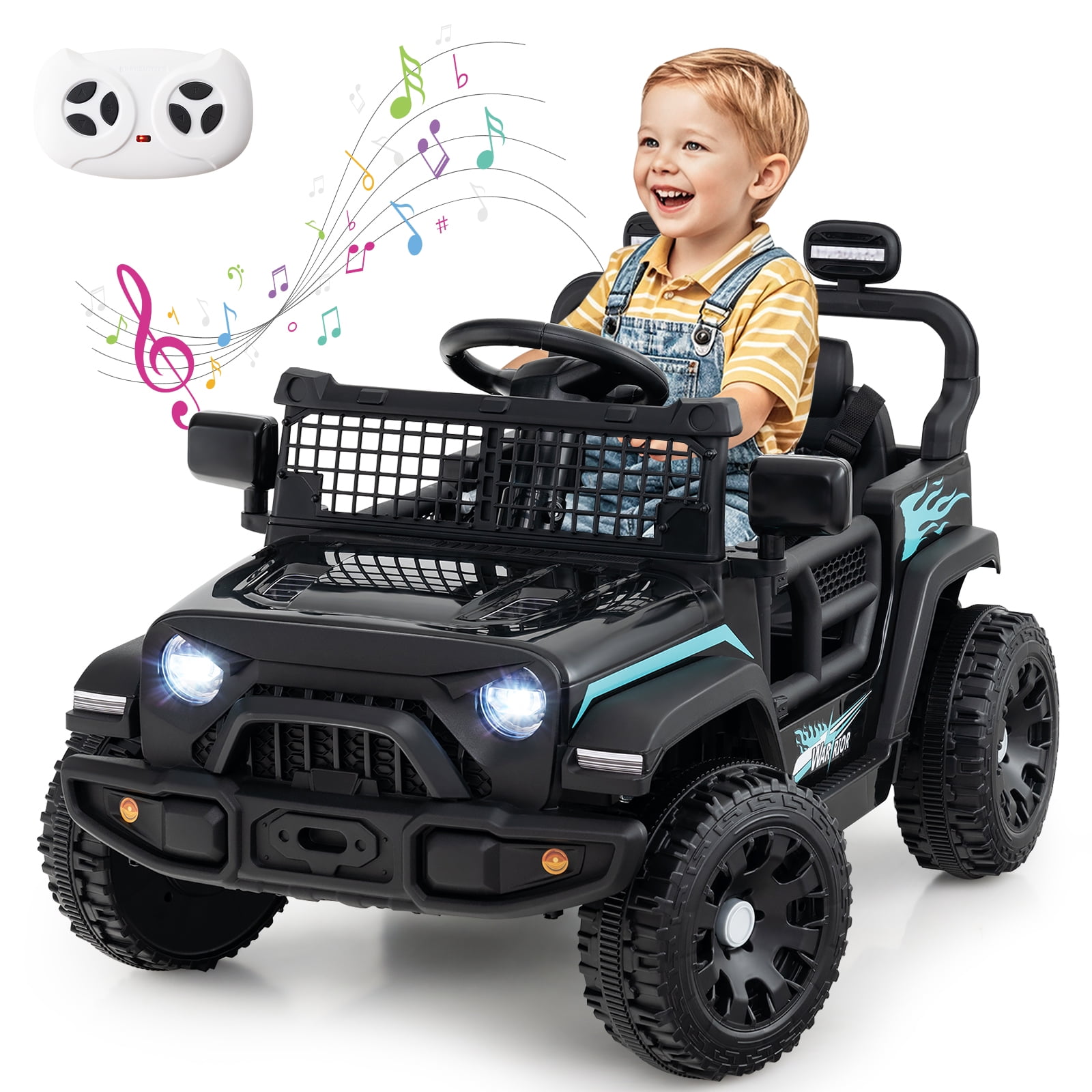 Gymax Kids Ride on Car Truck 12V Battery Powered Electric Vehicle w ...