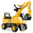 Gymax Licensed Caterpillar Kids Rid-On Digger Excavator Toy w ...