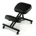 Gymax Mobile Ergonomic Kneeling Chair Adjustable Stool Memory Foam ...