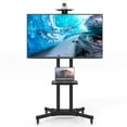 Gymax Mobile TV Stand for 32''-75'' LCD LED Flat Screen TVs up to 110 ...