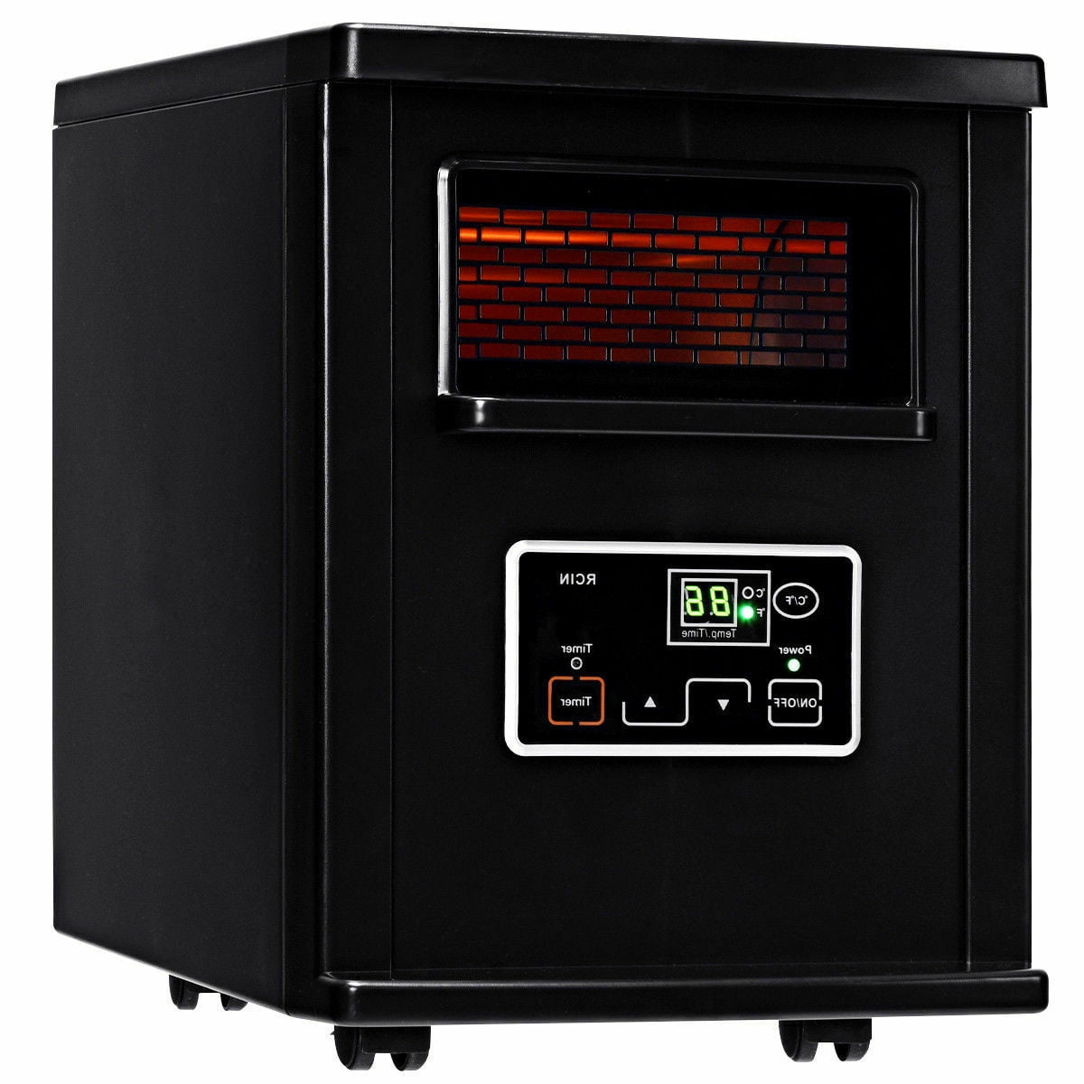 Gymax Remote Control 1500W Electric Heater Portable Infrared Space ...