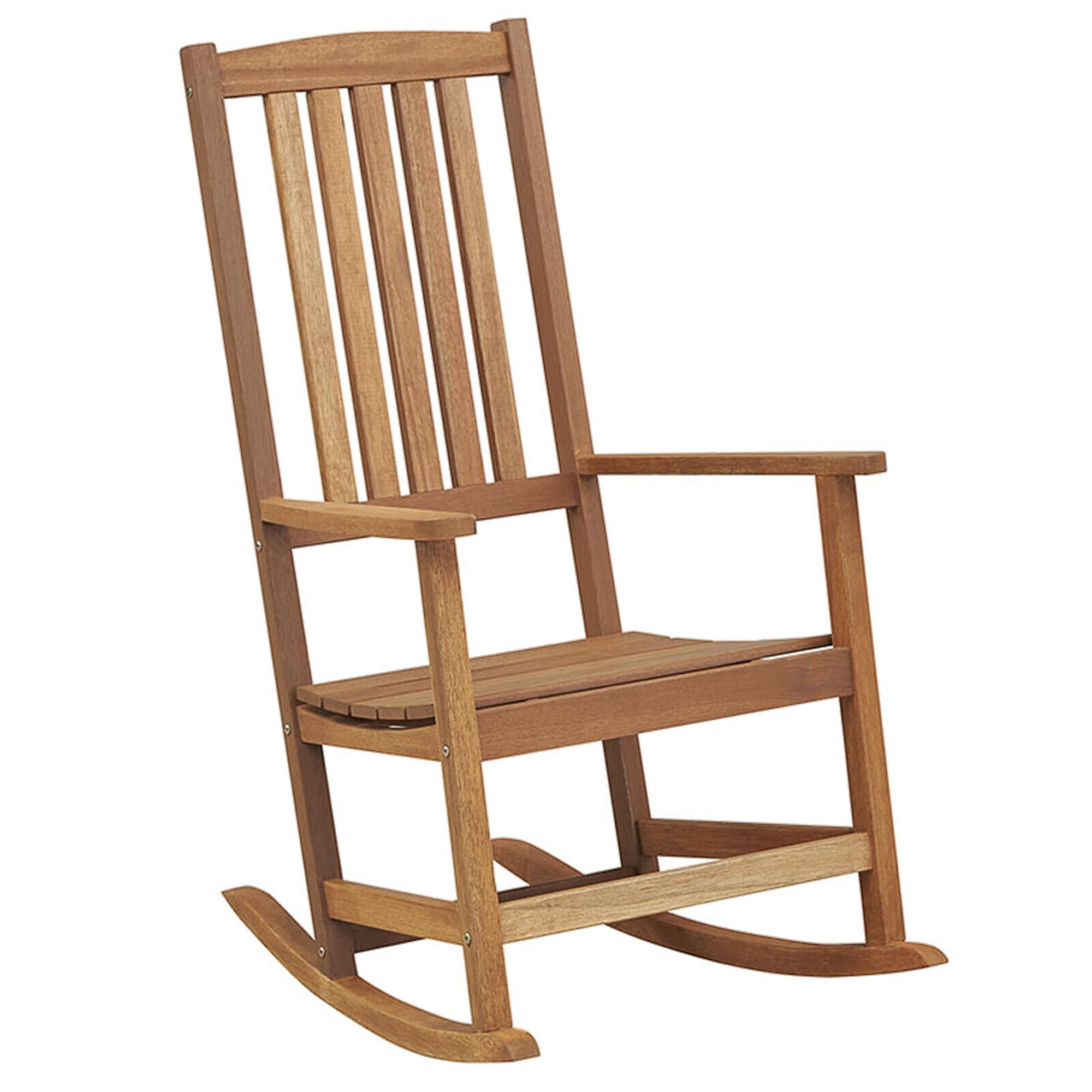 Gymax Rocking Chair High-Back Outdoor Rocker with Smooth Rocking Base ...