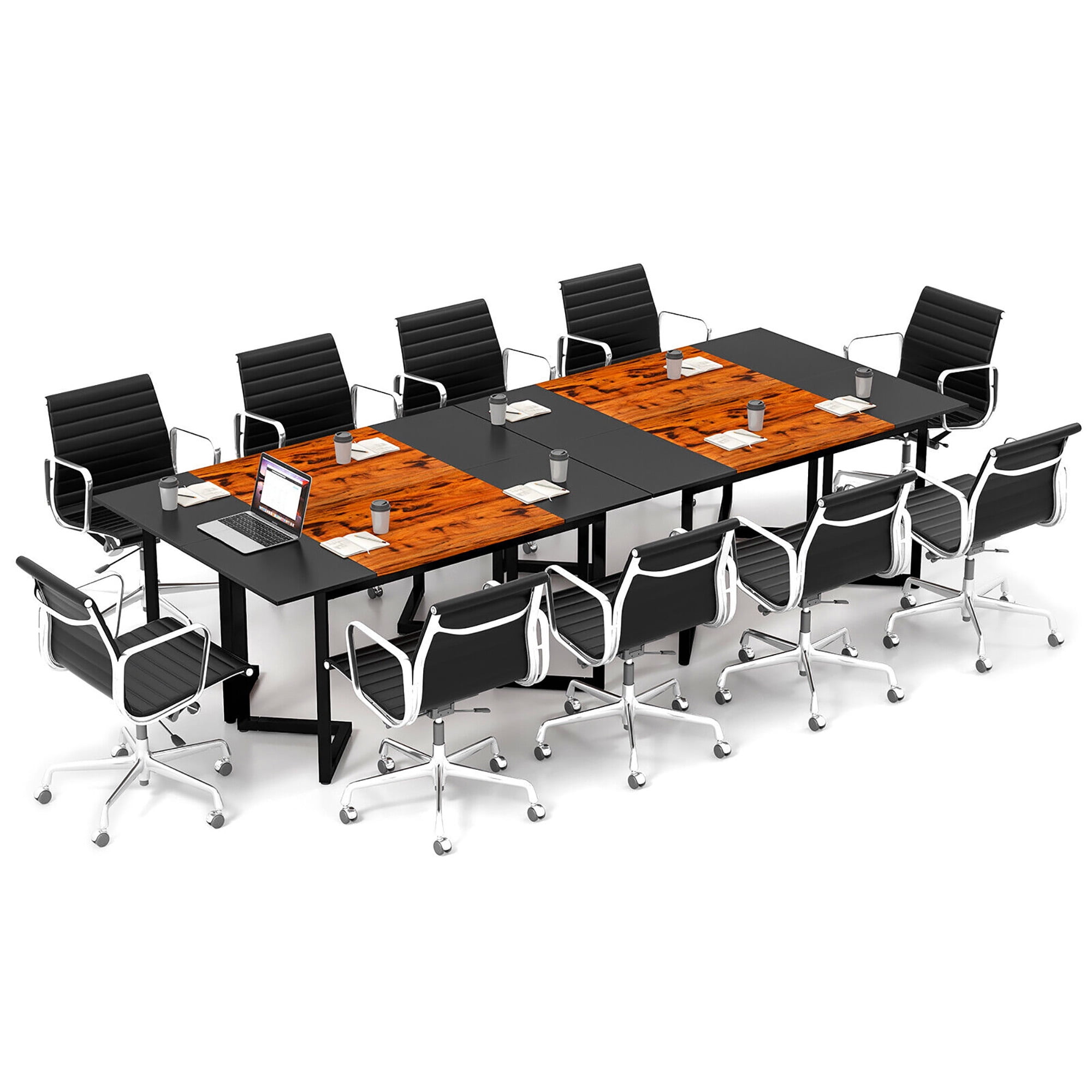Gymax Set of 4 63''Large Conference Table Meeting Room Desk Computer ...