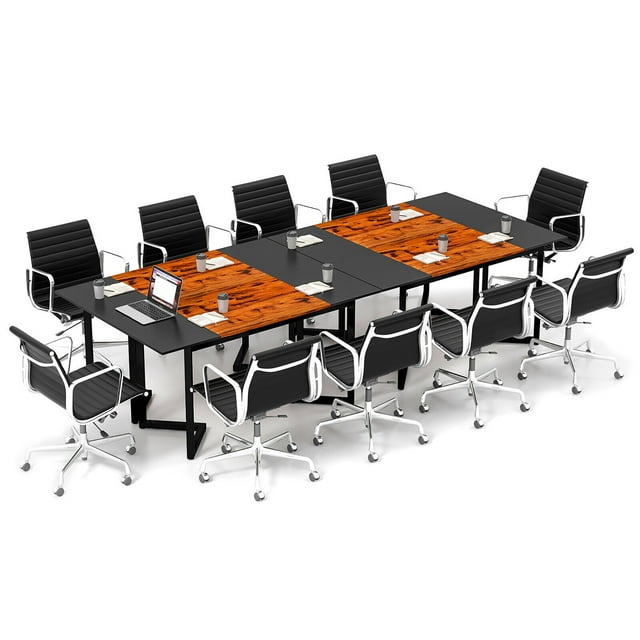 Gymax Set of 4 63''Large Conference Table Meeting Room Desk Computer ...