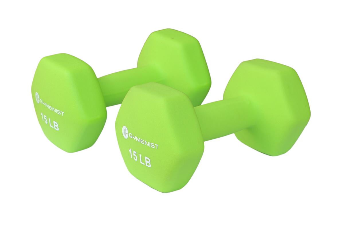 Gymenist, 15lb Neoprene Dumbbells, Pair - Walmart.com