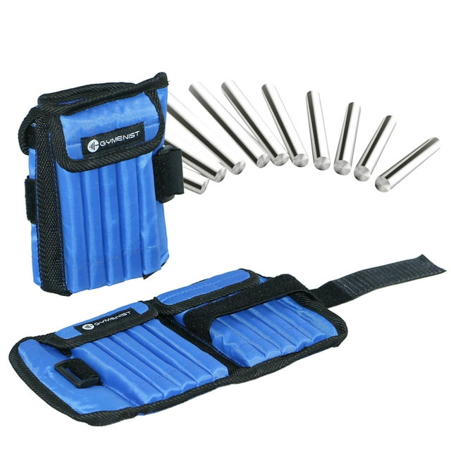 Gymenist Pair Of Ankle Weights Can Be Adjusted Up To 5.0 Lb. Each Set of 2 x Weight Wraps (Total ...