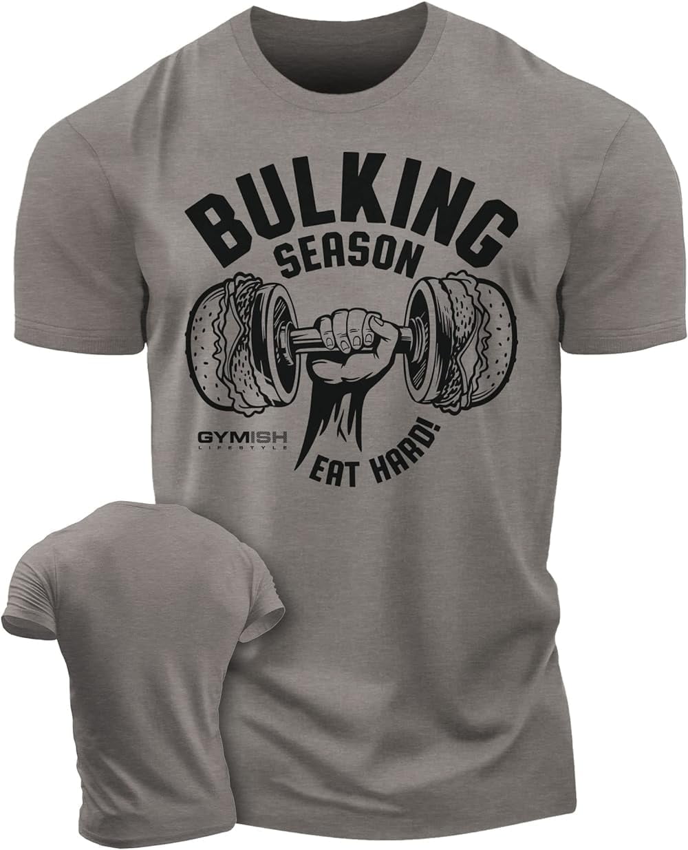 Gymish Bulking Season V2 Gym Shirt – Motivational Workout T-Shirt for Men, Funny Lifting Tee ...