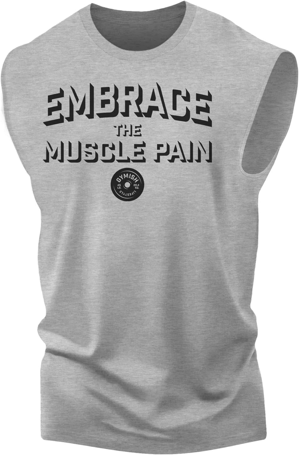 Gymish Embrace Muscle Pain Workout T-Shirt for Men, Funny Gym Shirts, Lifting Tee, Deadlift T ...
