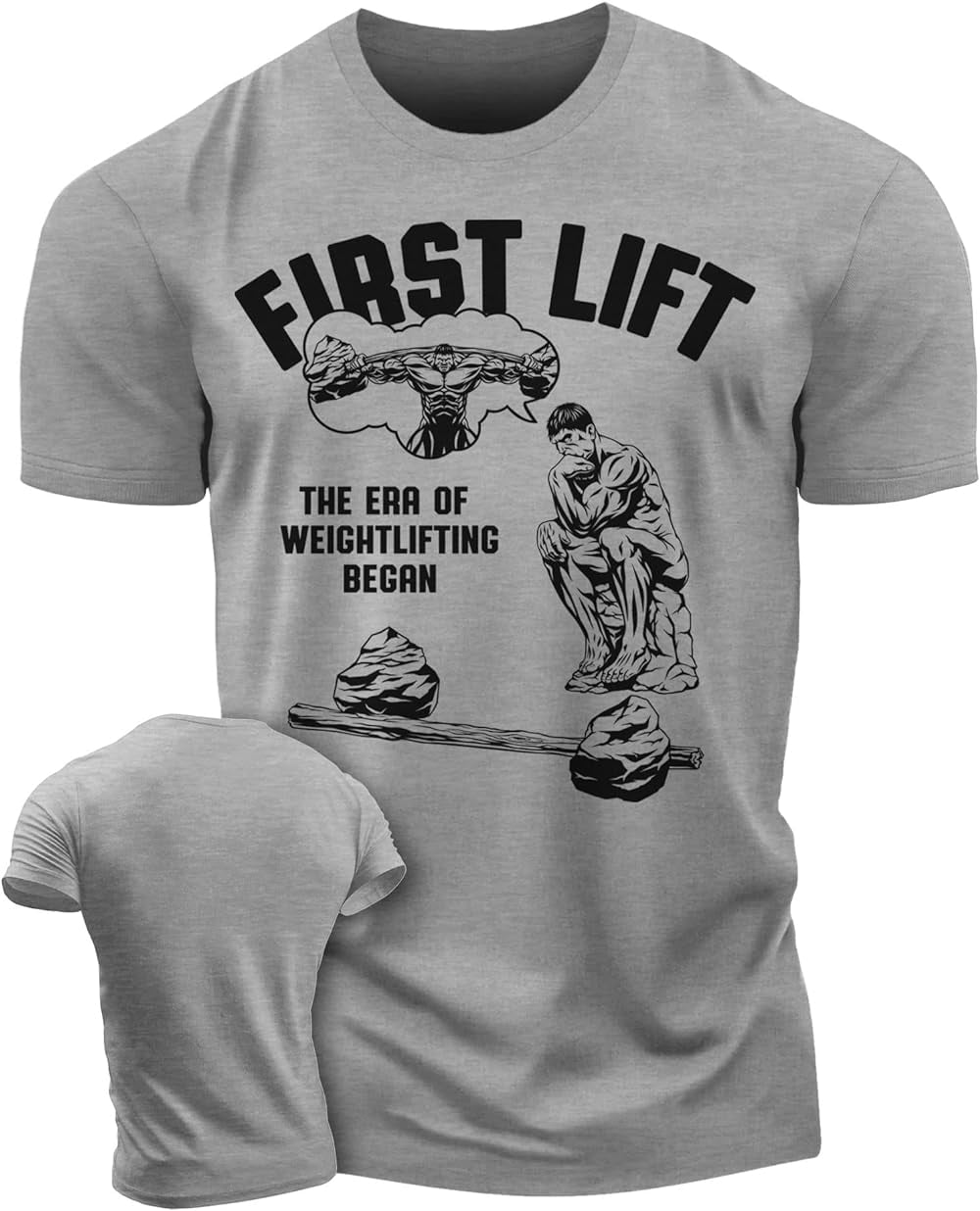 Gymish First First Lift Workout T-Shirt, Funny Gym Shirts, Lifting T ...