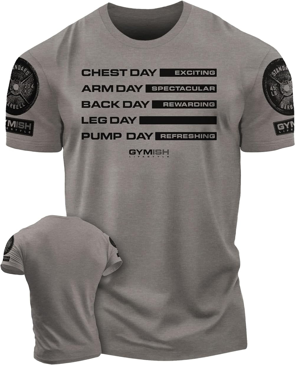 Gymish GYM DAYS LEG DAY Workout T-Shirt, Funny Gym Shirts, Lifting T ...