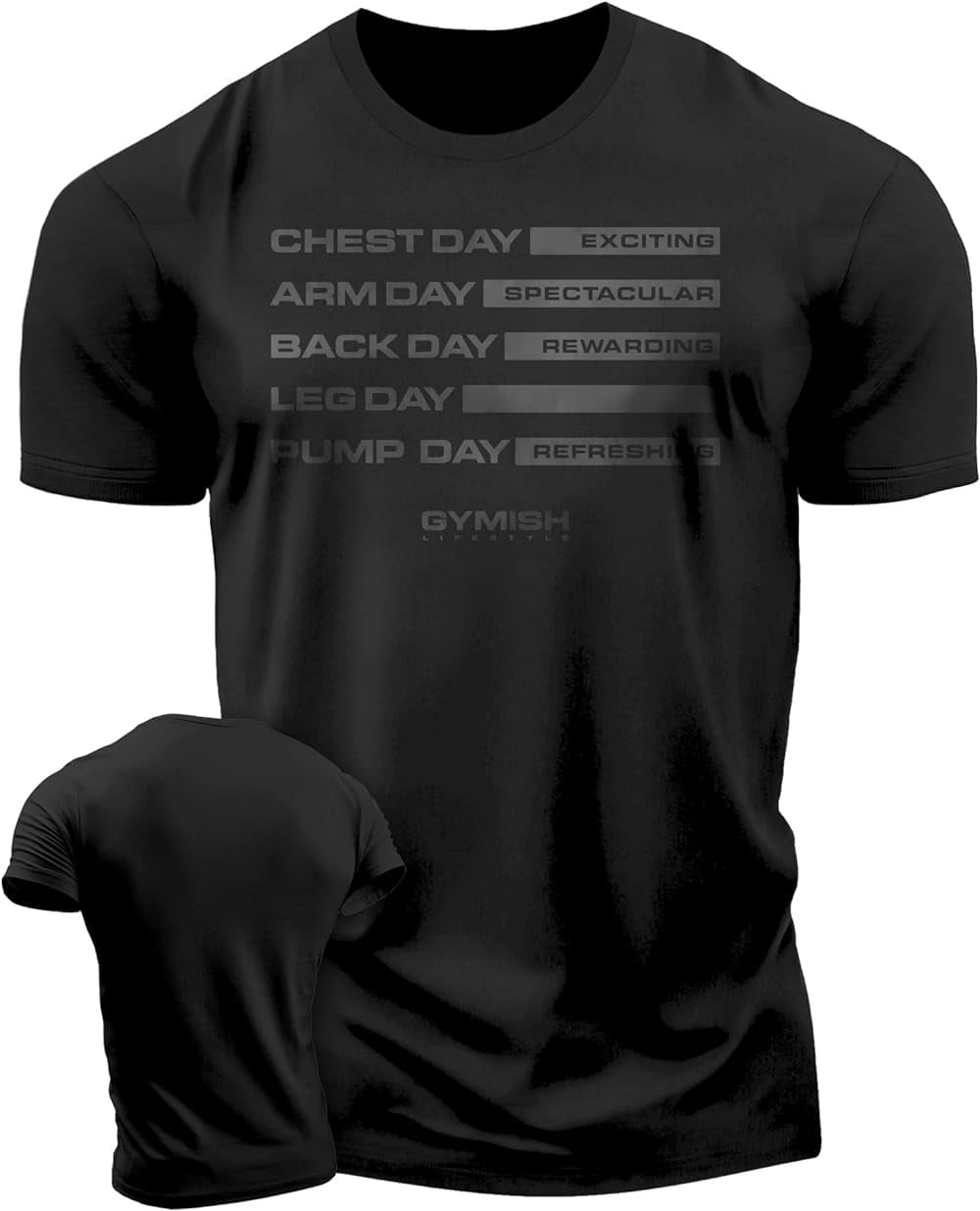Gymish GYM DAYS LEG DAY Workout T-Shirt for Men – Funny Gym Shirt, Men's Gym T-Shirt, Lifting ...