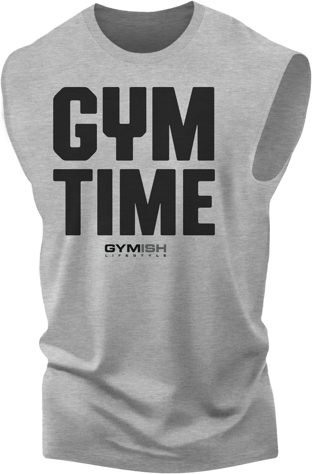 Gymish Gym Time Motivational Muscle Tank Top for Men – Workout Lifting ...