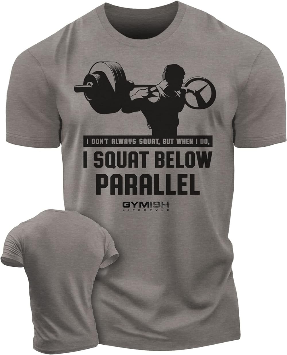 Gymish I Don’t Always Squat Workout Shirt – Funny Gym T-Shirt for Men, Motivational Lifting Tee ...