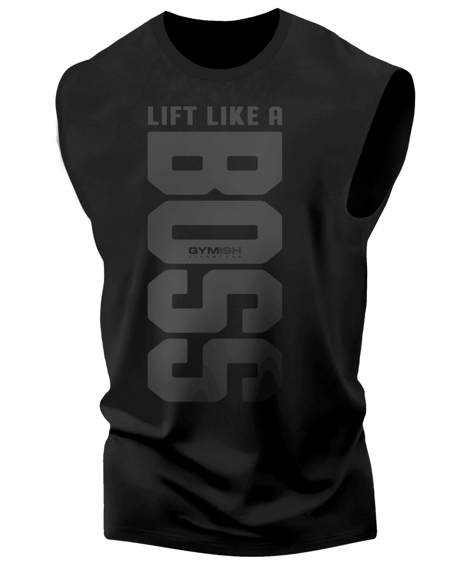 Gymish Lift Like a Boss Workout Tank Top for Men – Gym Training Shirt ...