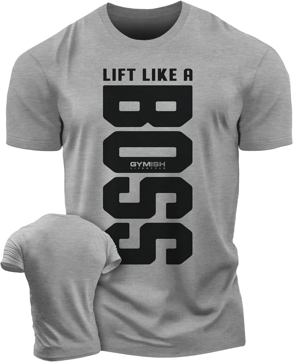 Gymish Lift Like a Boss Workout Shirts for Men, Gym Workout T-Shirt ...