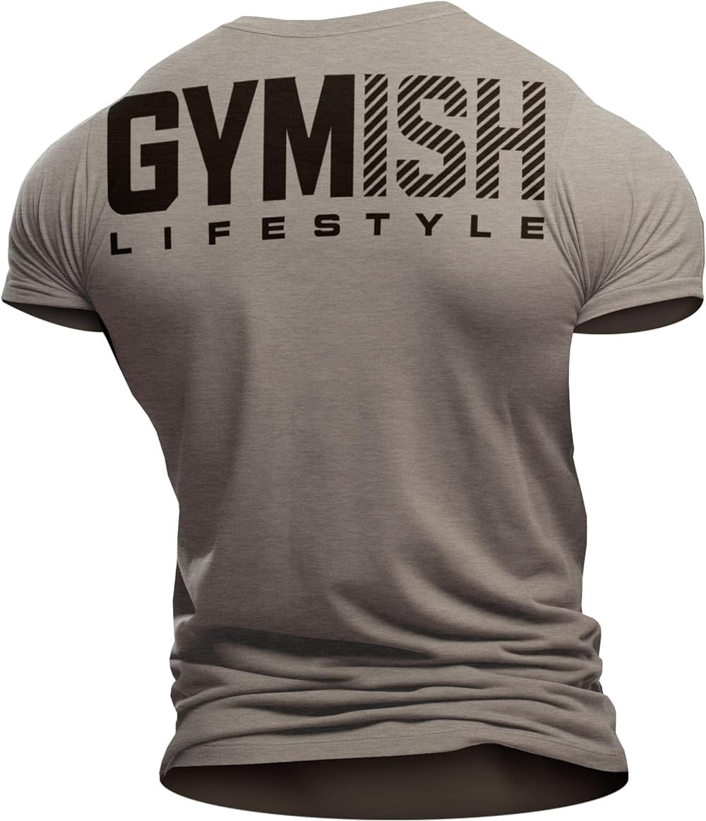 Gymish Motivational Workout Shirt for Men – Gym T-Shirt, Mens Gym Shirt, Gym Clothes, Fitness ...