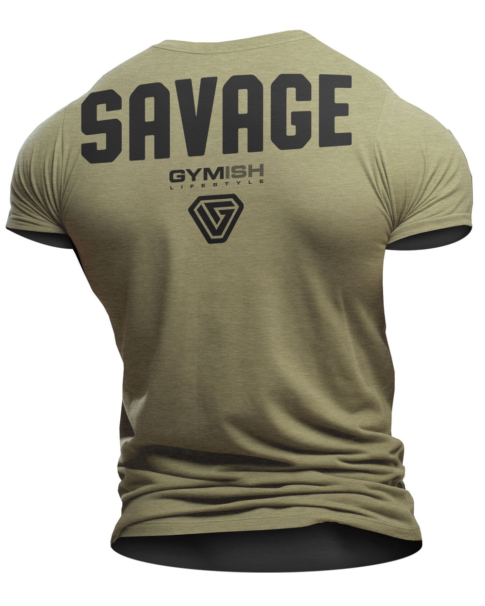 Gymish Savage Workout T-Shirt for Men – Funny Gym Shirt, Men's Gym Clothes, Athletic Gym Wear ...