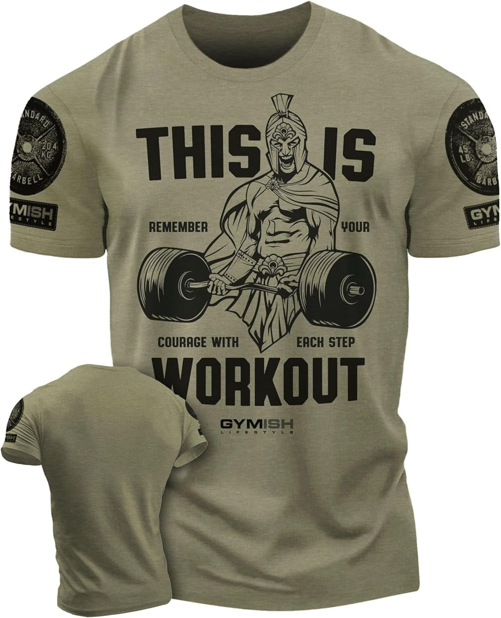 Gymish Spartan Warrior Workout Gym Shirt for Men – Motivational Lifting ...