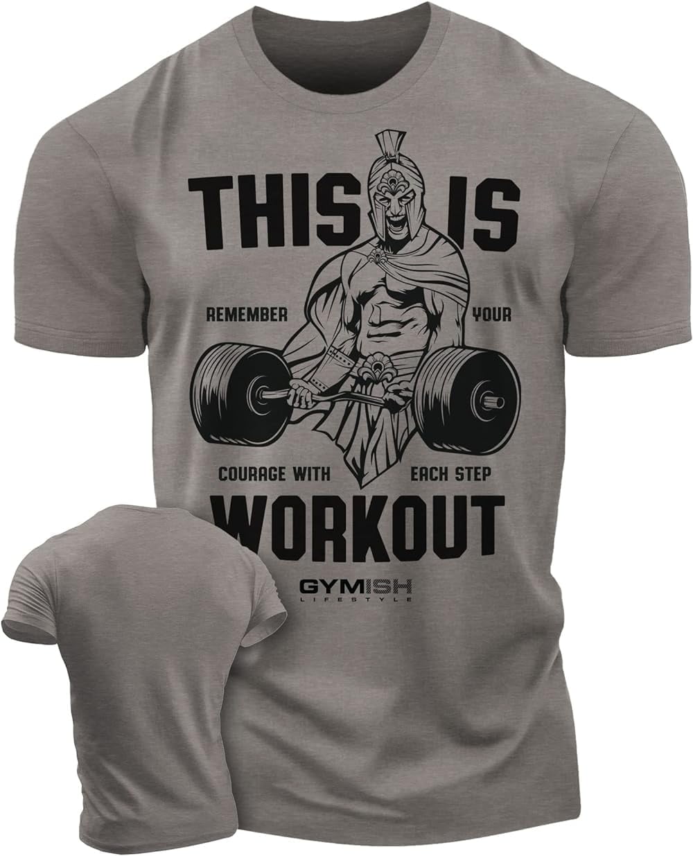 Gymish Spartan Warrior Workout Gym Shirt for Men – Motivational Lifting T-Shirt, Funny Gym ...