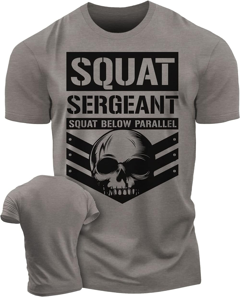 Gymish Squat Sergeant Workout T-Shirt – Funny Gym Shirt for Men, Lifting T-Shirt, Deadlift Tee ...