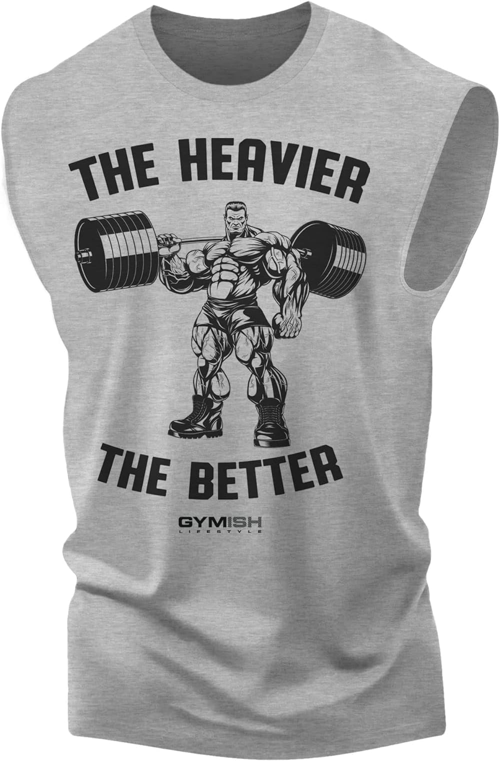Gymish The Heavier The Better Workout Muscle Tank Top for Men – Funny ...