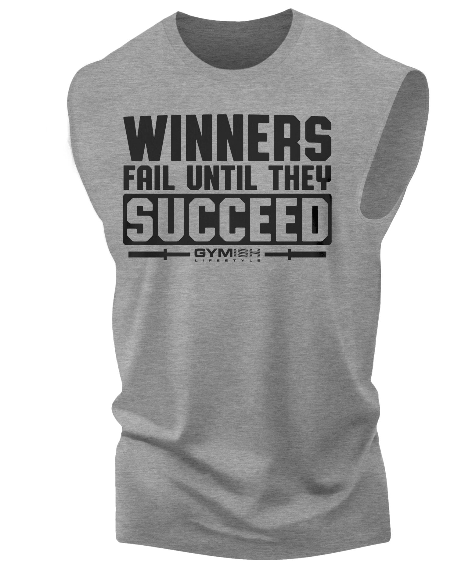 Gymish Winners Fail Workout Tank Top for Men – Funny Gym Shirt, Mens ...