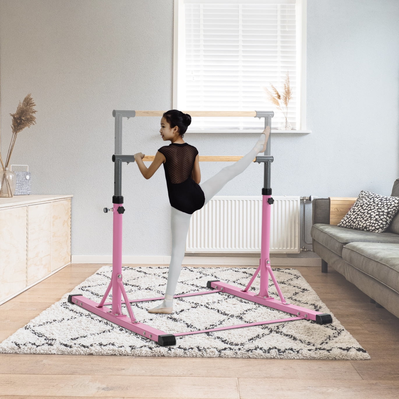 Gymnastic Bar Set,Height Adjustable Gymnastics Horizontal Bar ...