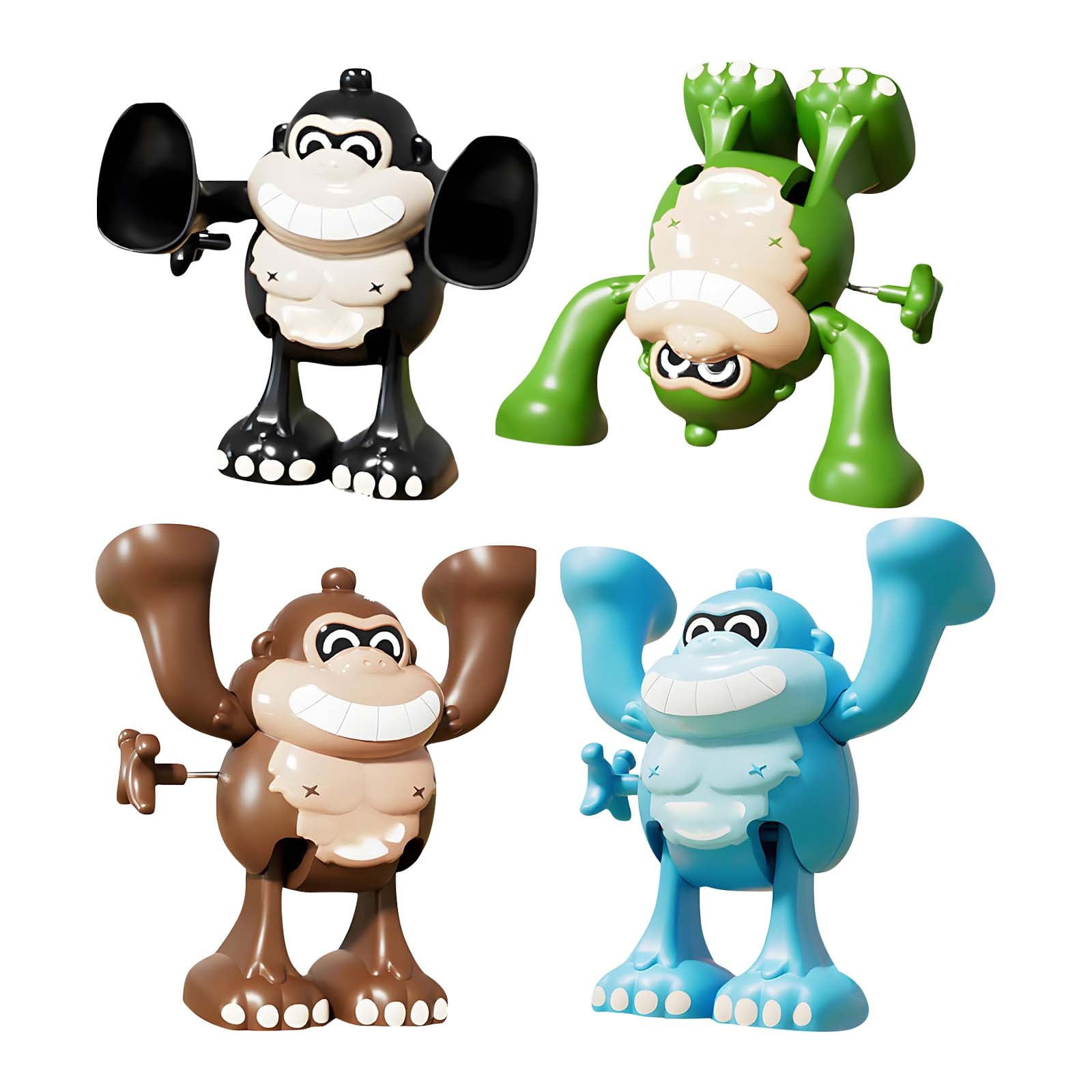 Gymnastic Gorilla Somersault Toy Set, Movable Action Figure for ...