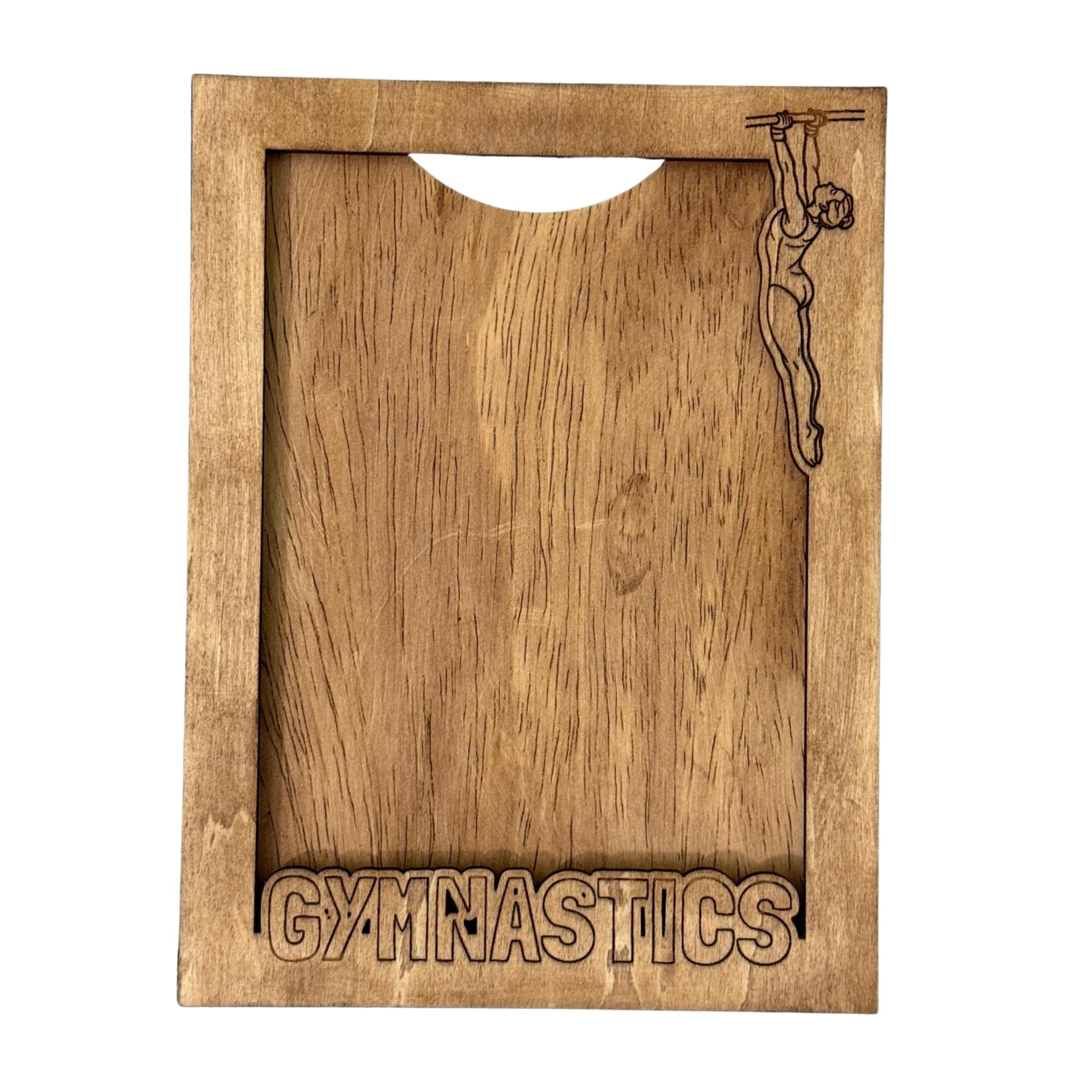Gymnastics 5x7 Wooden Picture Frame with Acrylic Plate, Wood Stand ...